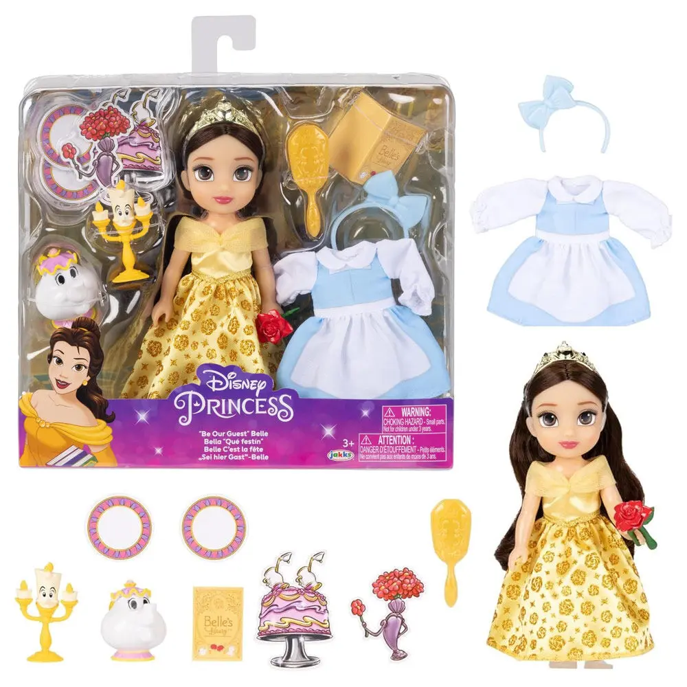 Disney Princess Lutka Bela sa dodacima, 15 cm