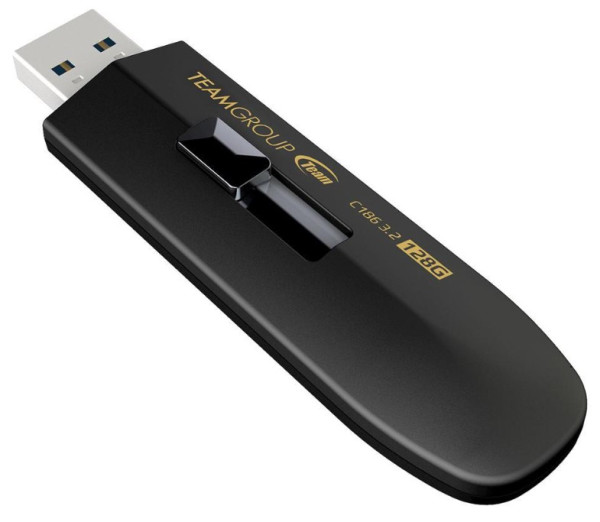 TeamGroup 128GB C186 USB Flash memorija 3.2 BLACK TC1863128GB01