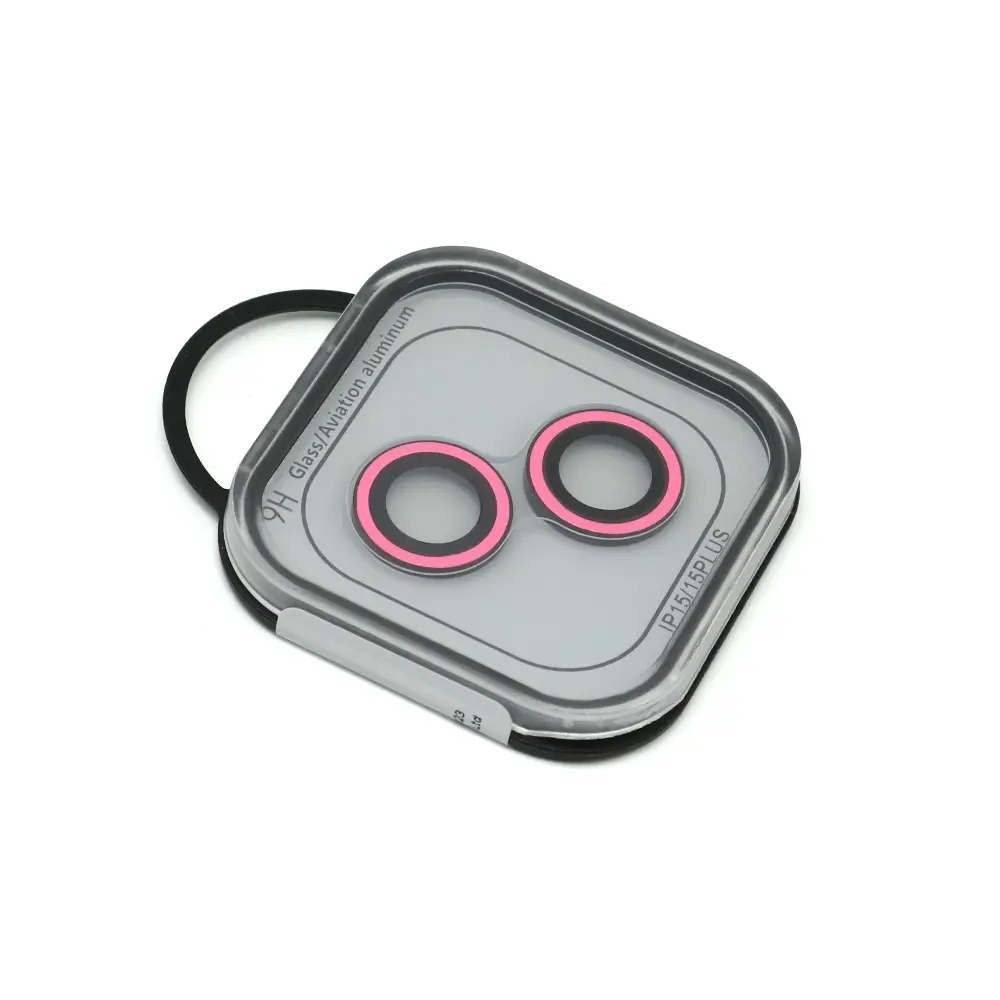 GLASS LUXO Folija za zaštitu kamere za iPhone 15 (6.1)/15 Plus (6.7), Roze