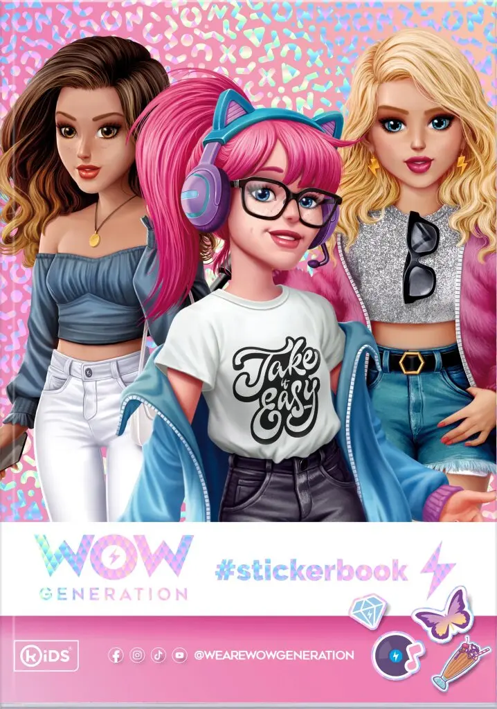 WOW Generation deluxe modna knjiga sa stikerima