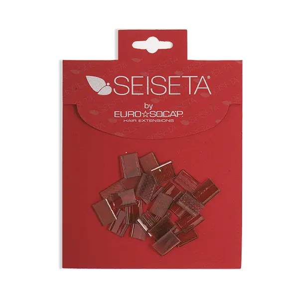 SEISETA KP-BR Keratin u pločicama za nadogradnju kose, 25 komada, Brown