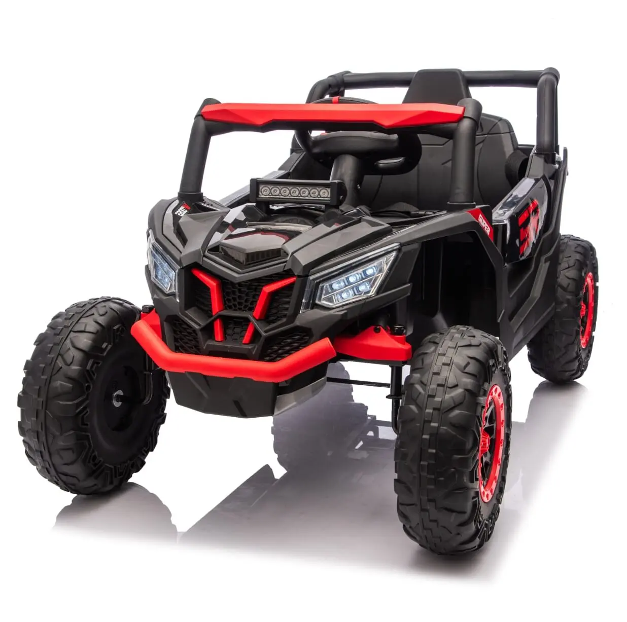 Eurobajk Automobil na akumulator za decu Quad Off Road, 4x4, Crni