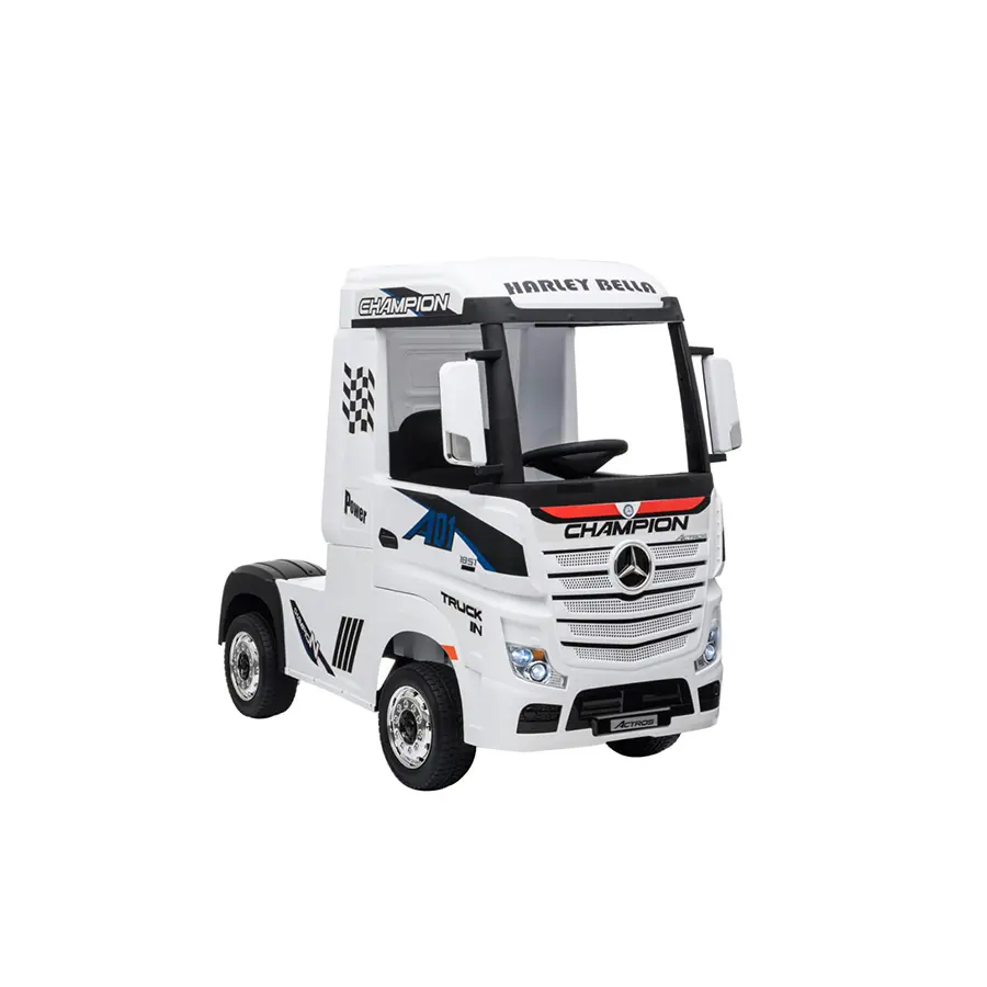 Eurobajk Kamion na akumulator za decu Mercedes Actros, Beli