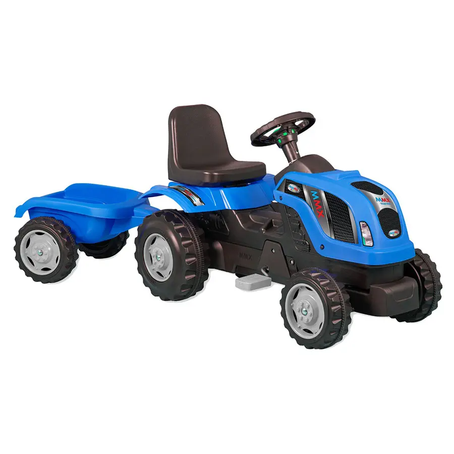 Eurobajk Traktor na akumulator za decu na pedale MMX, Roze