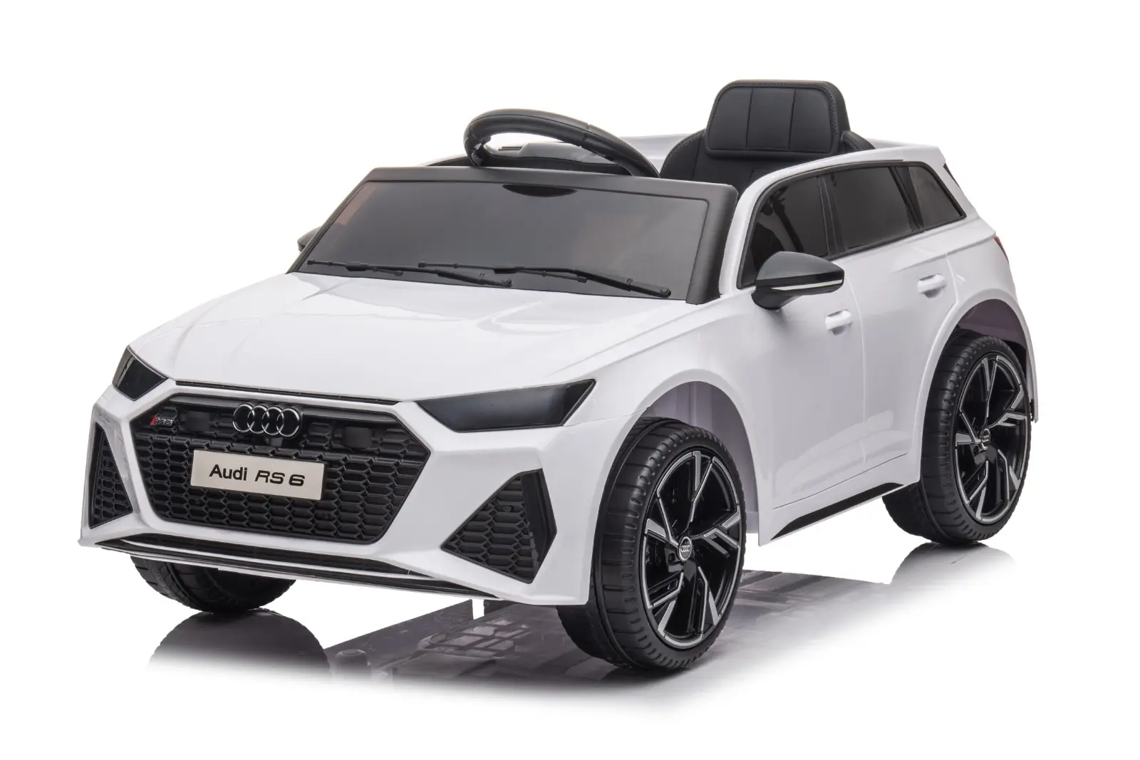 Eurobajk Automobil na akumulator za decu Audi RS6, Licencirani, Beli