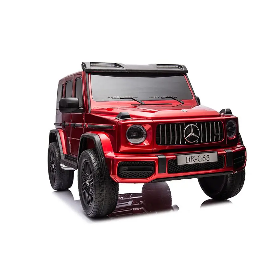 Eurobajk Automobil na akumulator za decu Mercedes G63, 4x4, Dvosed, Crveni