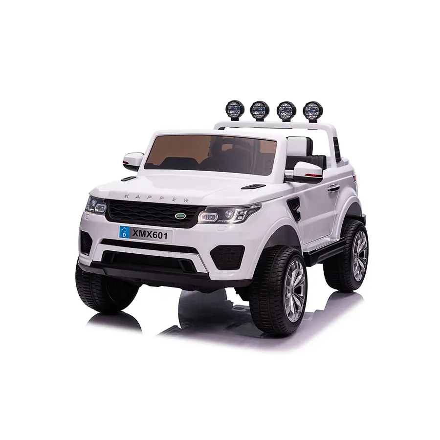 Eurobajk Automobil na akumulator za decu Land Rover Happer, 4x4, Beli