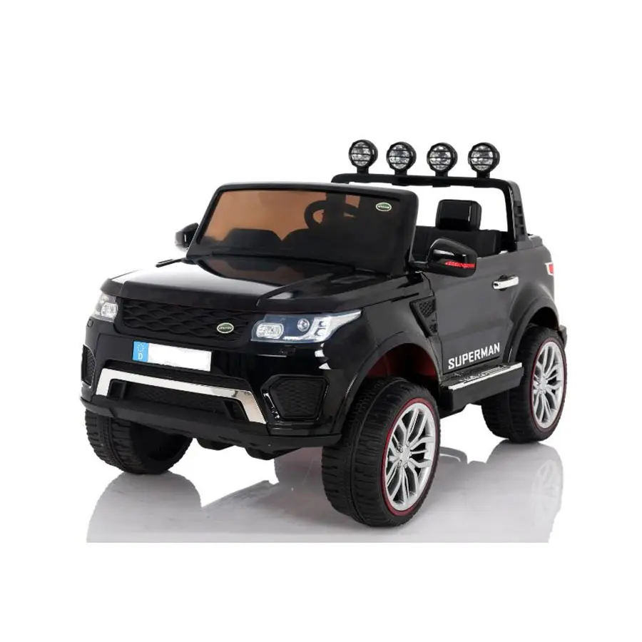 Eurobajk Automobil na akumulator za decu Land Rover Happer, 4x4, Crni
