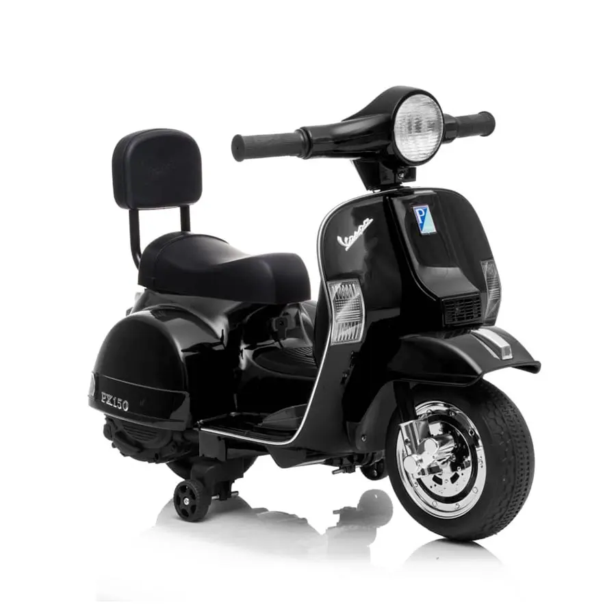 Eurobajk Vespa na akumulator za decu Vespa PX150 6V, Crna