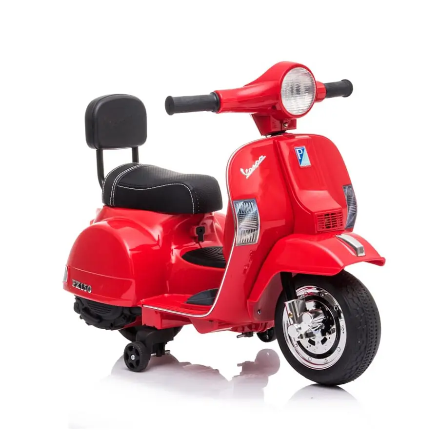 Eurobajk Vespa na akumulator za decu Vespa PX150 6V, Crvena