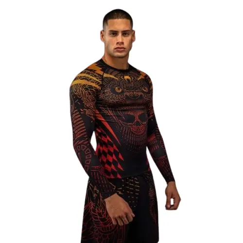 Venum Kompresiona majica Rashguard Quetzal Fury , Dugi rukav, Crna