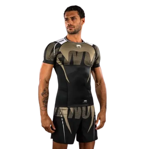 Venum Kompresiona majica Rashguard Adrenaline, Kratki rukav, Crni