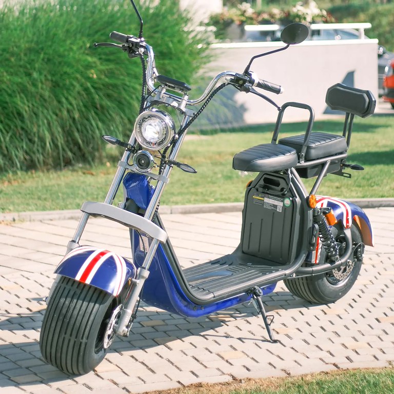 Eurobajk Električni skuter City Coco, Plavi