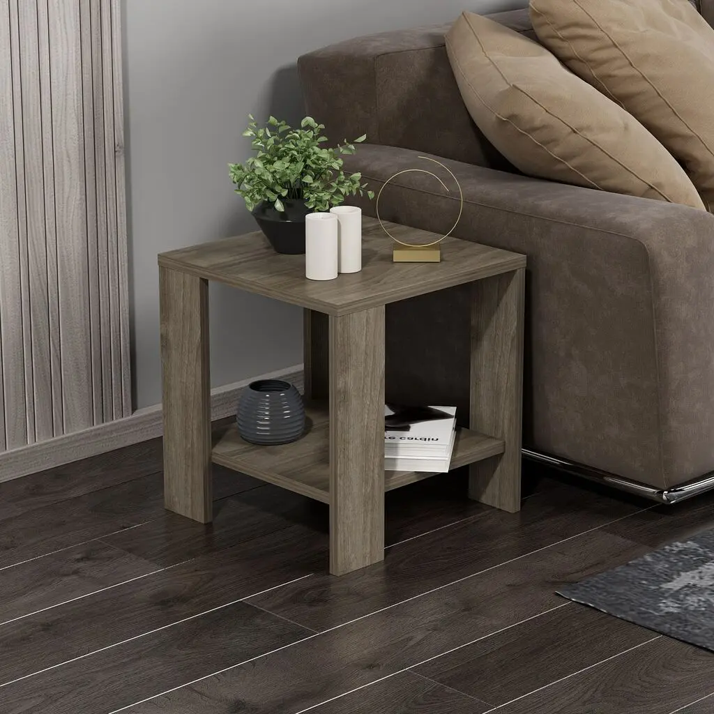 Hanah Home Klub sto Midi Yan, 40x40x42 cm, Orah