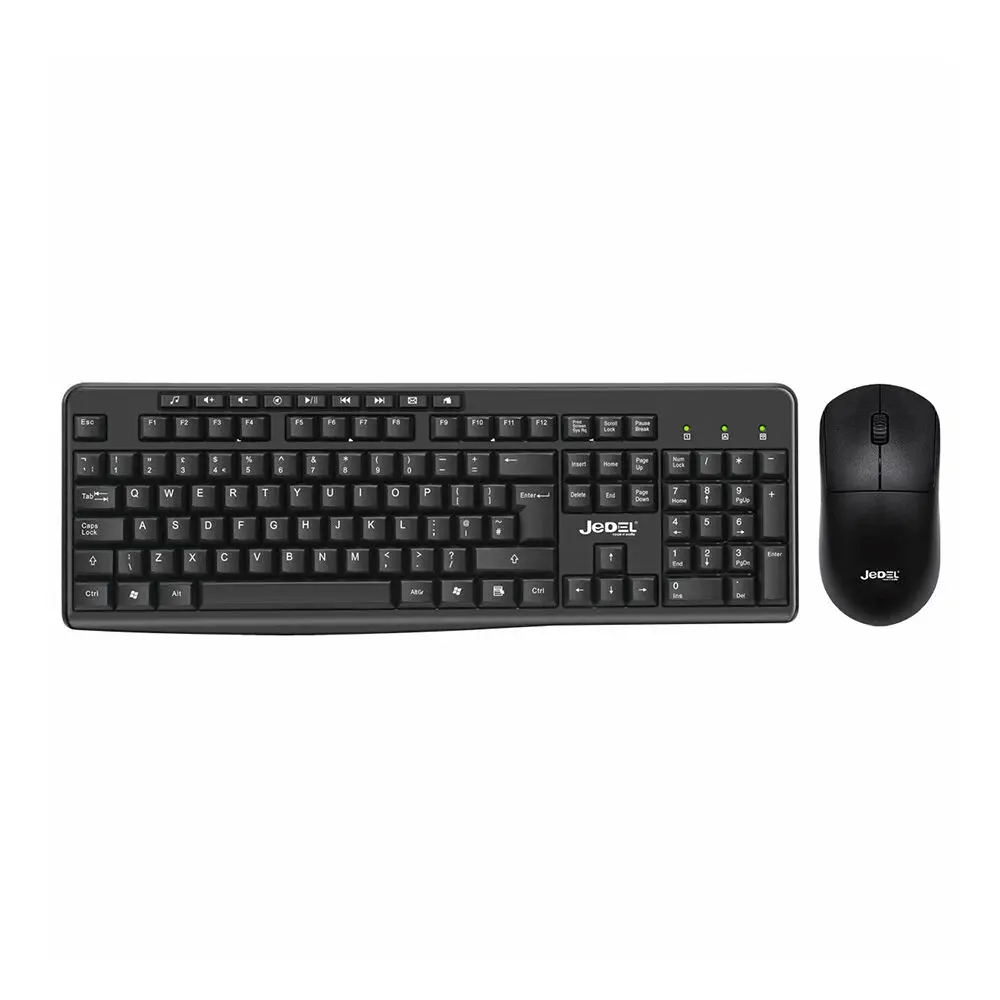 Jedel Bežična Tastatura, Mehanička, i miš WS790, Crna