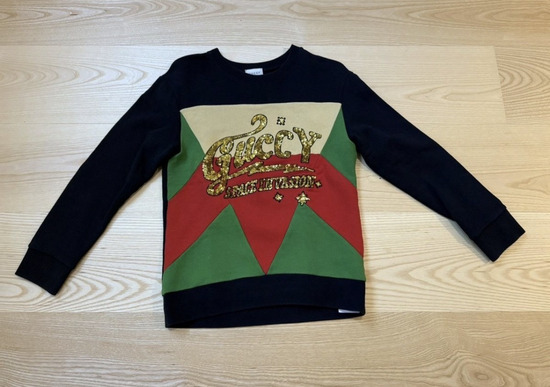 Gucci Kids Embroidered Sequined Logo Sweatshirt
