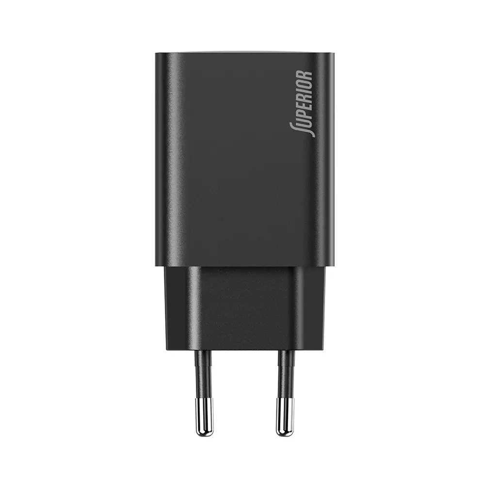 SUPERIOR Kućište punjača SU-P103 Super Fast PD 25W 3A Type C, Crno