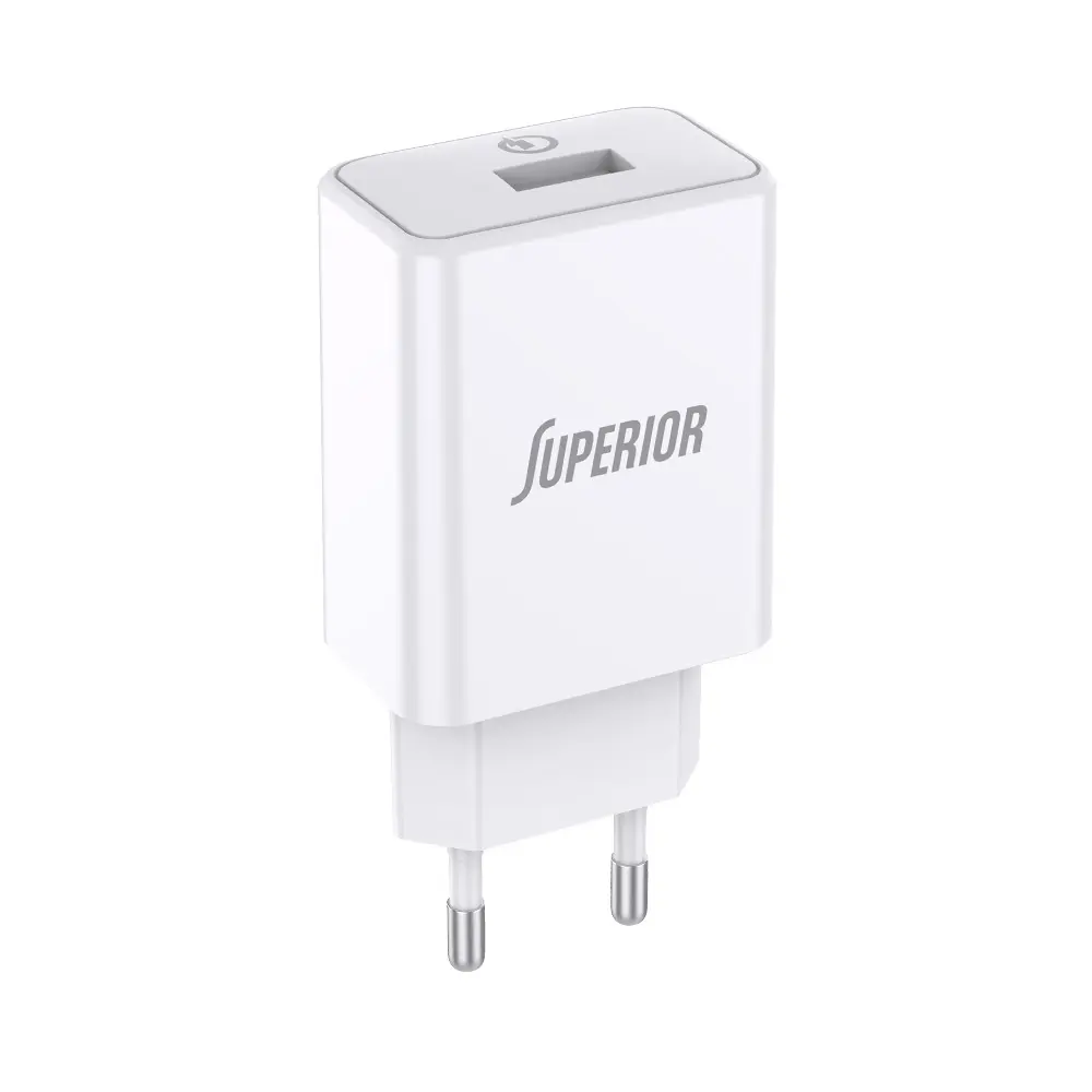 SUPERIOR Kućište punjača SU-P101 Fast QC3.0 18W 3A, Belo