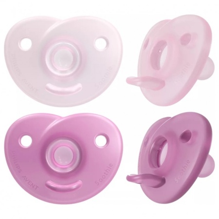 Avent Varalica Soothie 0-6m Pink/Ljubicasta 2kom