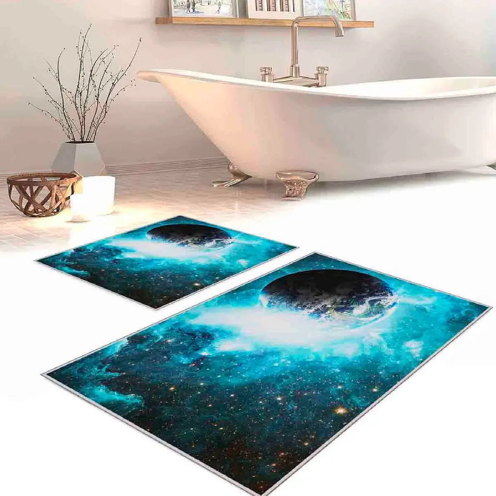 Conceptum Hypnose Set prostirki za kupatilo, 2 komada, Plavi