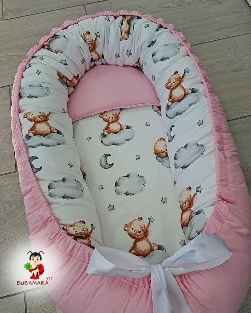Bubamara037 Gnezdo za bebe Meda na oblaku, Roze