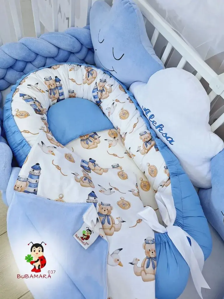Bubamara037 Gnezdo za bebe Meda mornar, Plavo