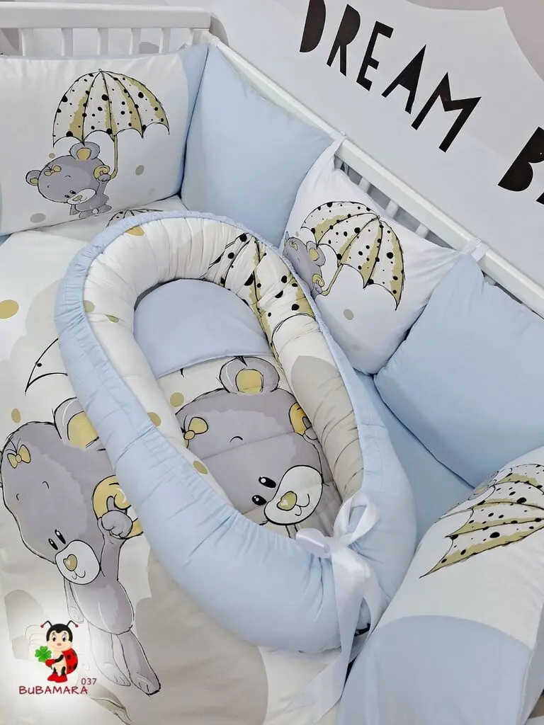 Bubamara037 Gnezdo za bebe Meda, Svetloplavo