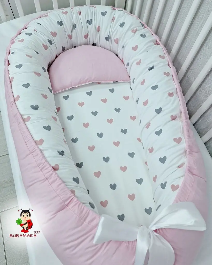 Bubamara037 Gnezdo za bebe Srculenca, Roze