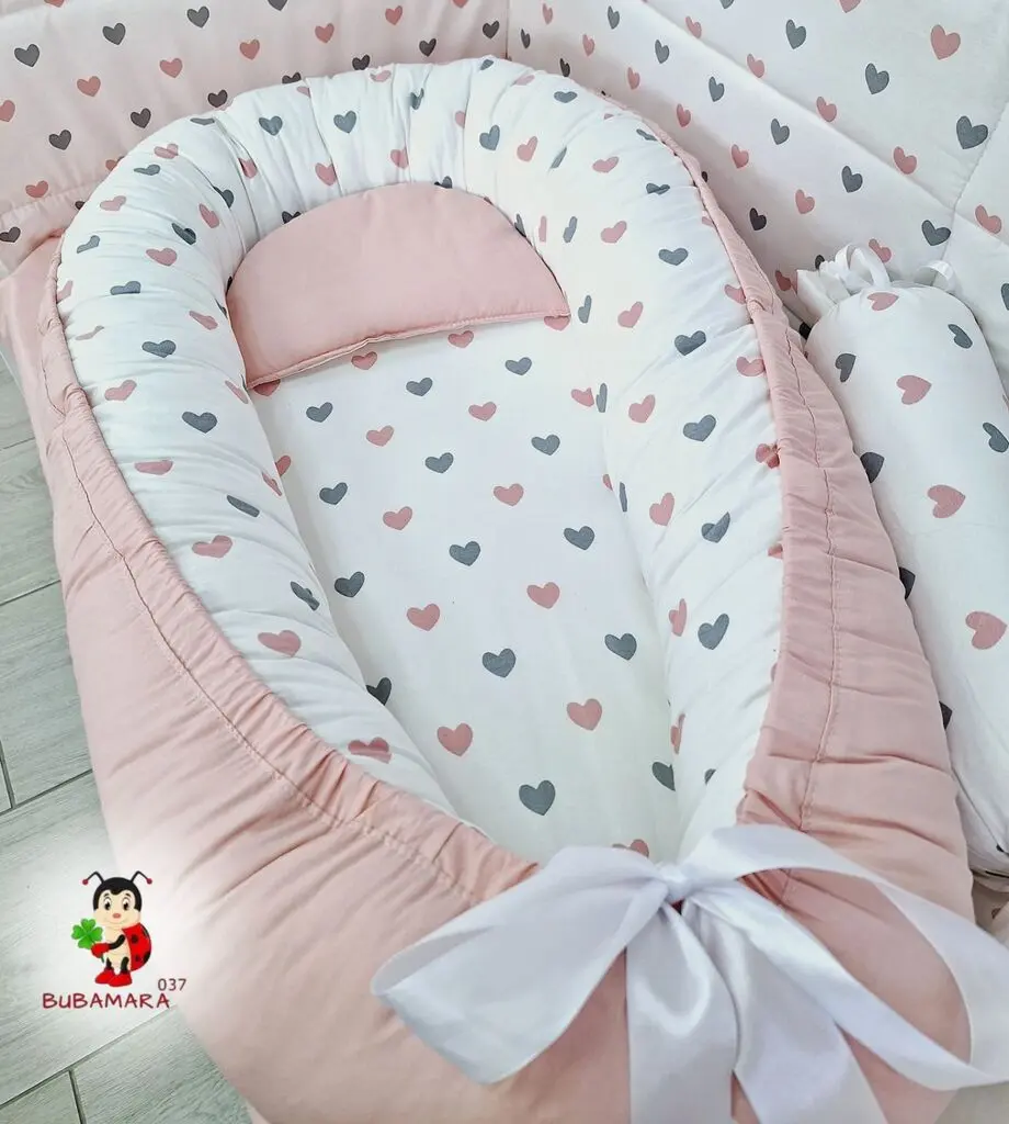Bubamara037 Gnezdo za bebe Srculenca, Roze