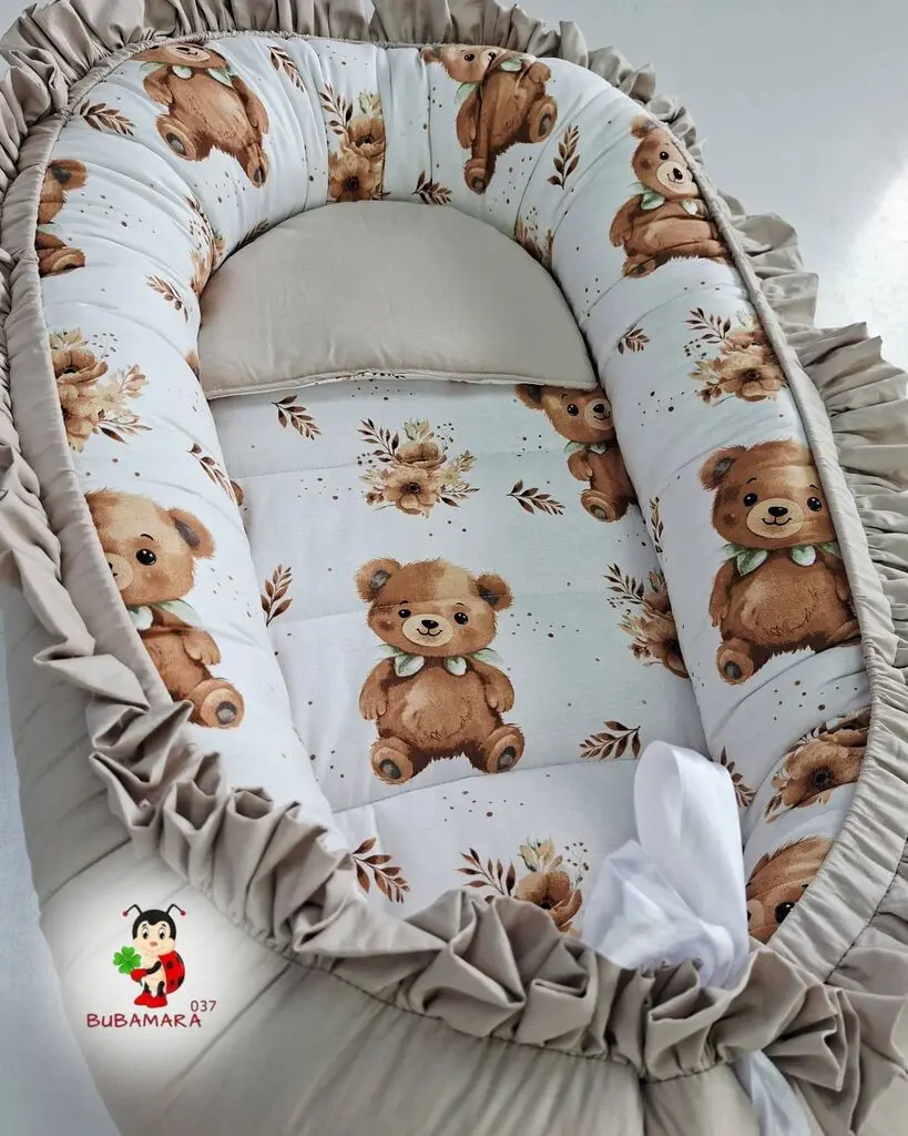Bubamara037 Gnezdo za bebe sa karnerom Meda, Bež