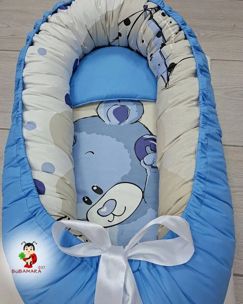 Bubamara037 Gnezdo za bebe Meda, Plavo