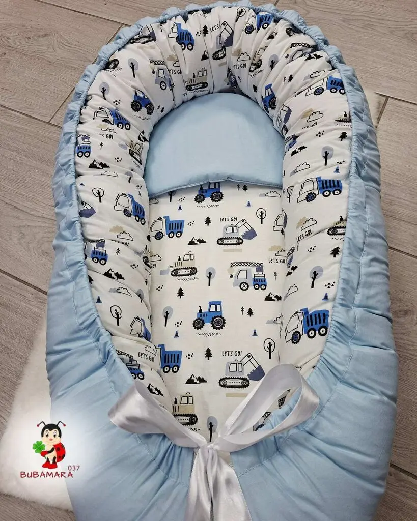 Bubamara037 Gnezdo za bebe Bager, Svetloplavo