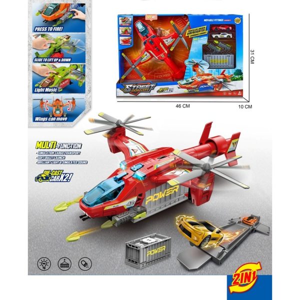 Igračka helikopter Cargo Transport set