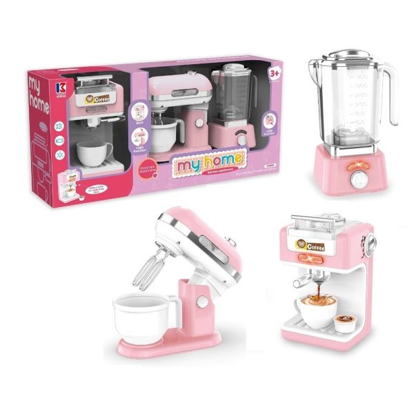 Igračka kafe aparat sokovnik i mikser set 3 u 1