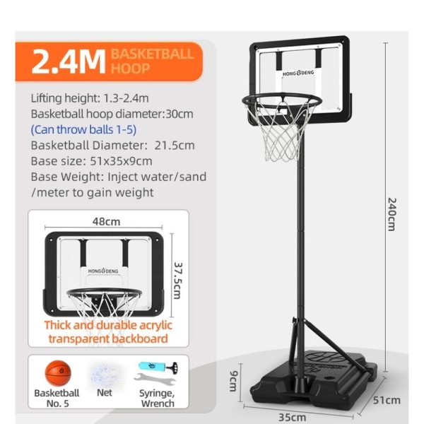Igračka koš sa postoljem visina 2.4m