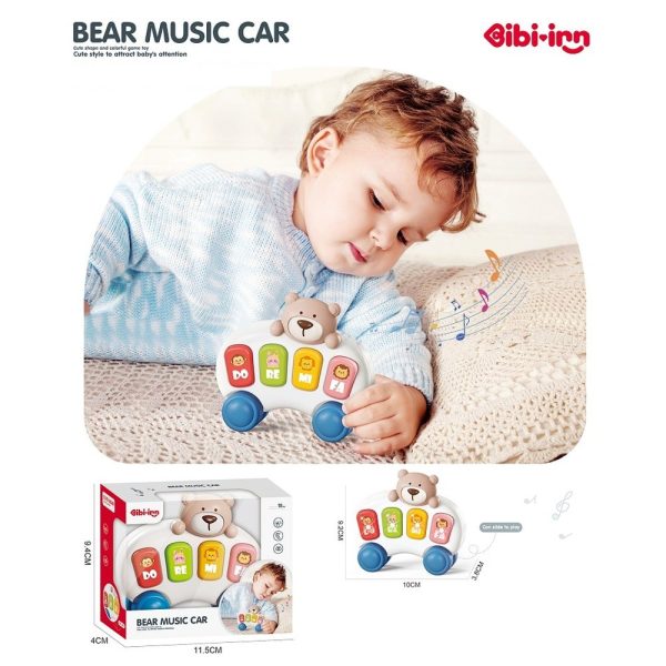 Igračka meda auto piano muzički