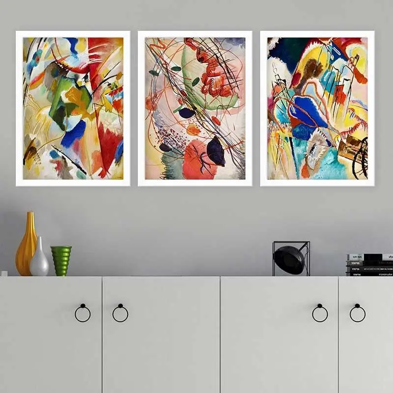 Wallity Set uramljenih slika 3BC_UN2763120 , 3 Dela