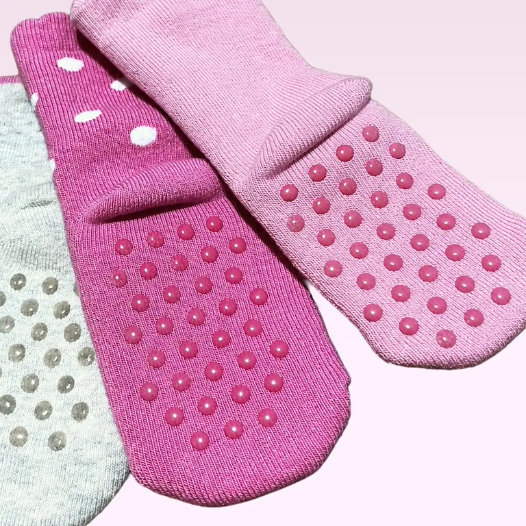 ERBEO Čarapice Za Bebe i Devojčice Roze Dezen