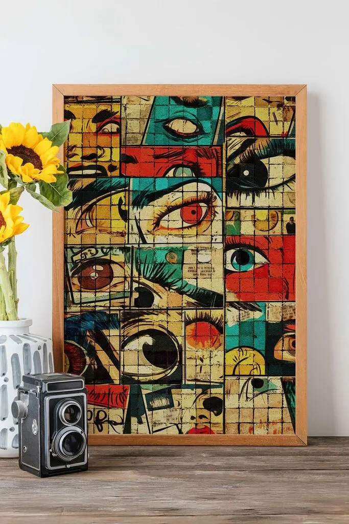 Wallity Uramljena slika Popmosaic5, 33x48 cm