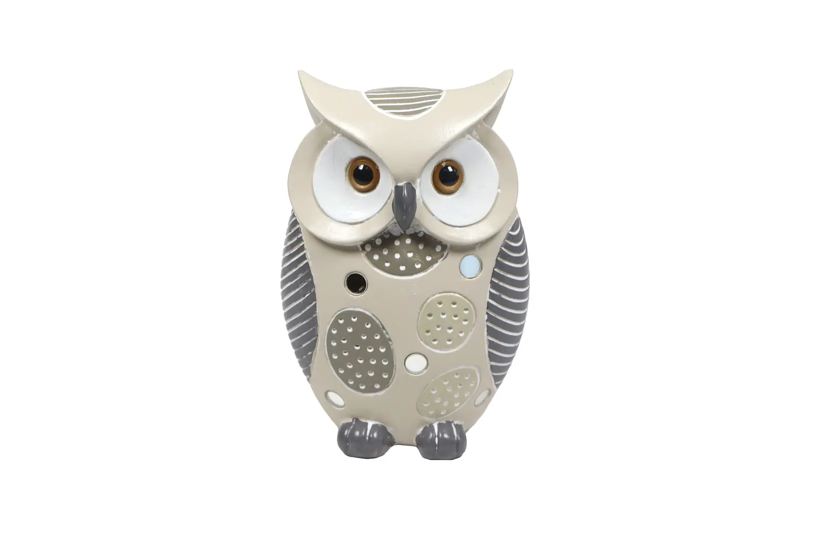 Sigma Dekorativna figura Sova LH-945, 14 cm, Siva
