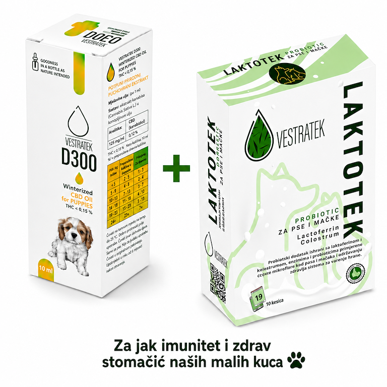 Vestratek D300 + LAKTOTEK paket za štence