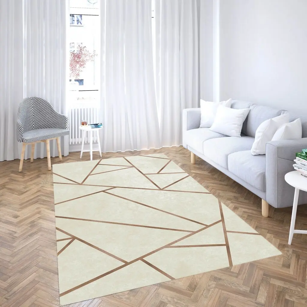 Conceptum Hypnose Tepih CG_62, Pravougaoni, 100 x 180 cm, Krem-braon