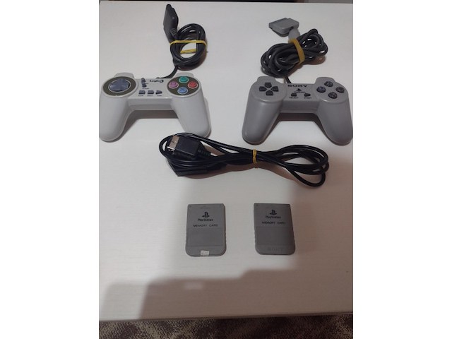 PS Set - 2 Kontrolera, 2 Memorijske kartice i Scart kab