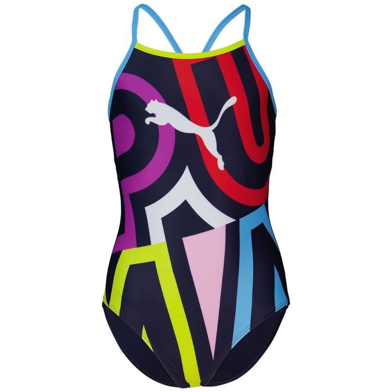 DEČIJI KUPAĆI KOSTIM PUMA SWIM GIRLS PLACED PRINT SWIMSUIT 1P