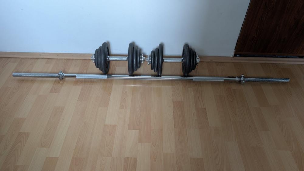 Komplet tegova 2x20kg+180cm sipka