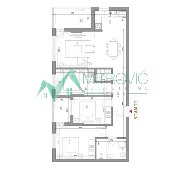 Četvorosoban stan na prodaju, 82m2, 167.170€