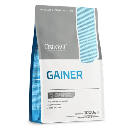 OstroVit Gainer, Bel čokolada i kokos, 1kg