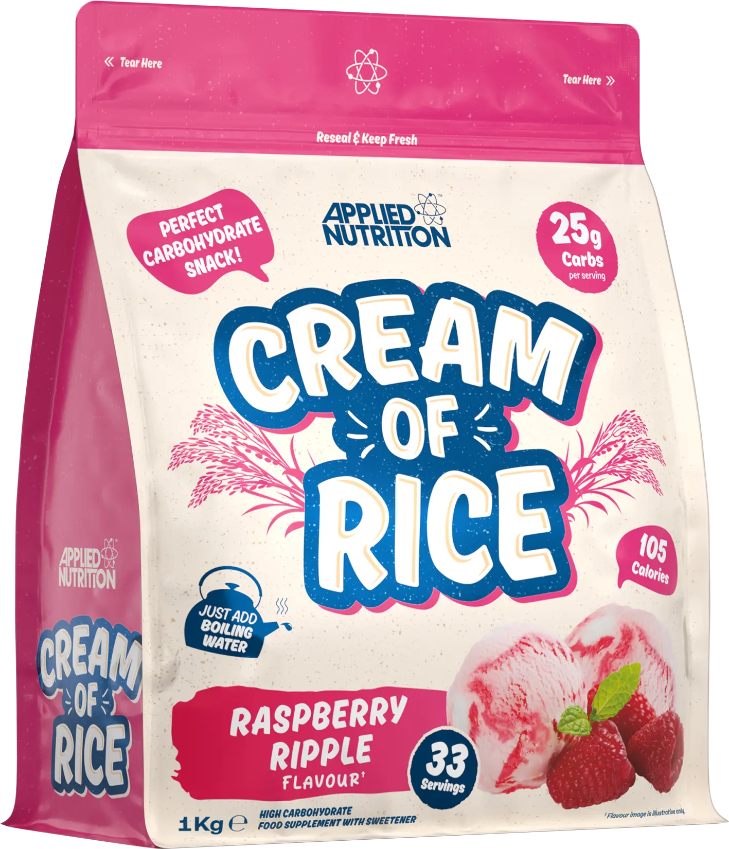 Applied Nutrition Pirinčani griz 1kg malina