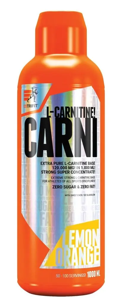 Extrifit Sagorevač masti Carni 120000 Mg, Limun-pomorandža, 1L