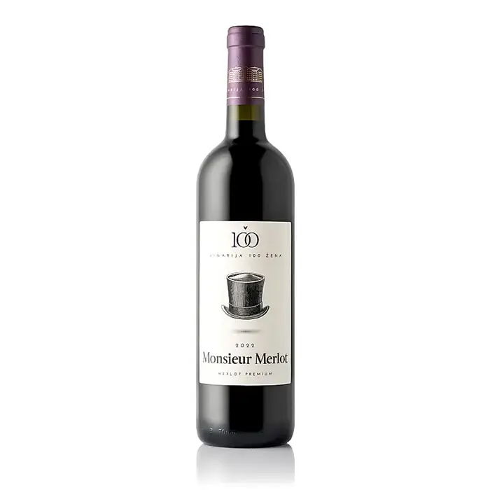 100 Žena Monsieur Merlot 14.5%, 0.75l